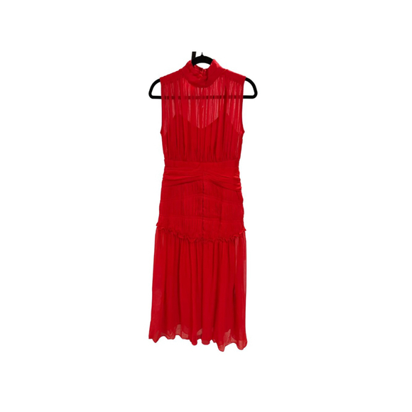 Smoke | Dresses | Smoke Brand Red Semisheer Dress With Attached Slip ...